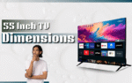 55 Inch TV Dimensions in CM & Inches (2025 Updated)